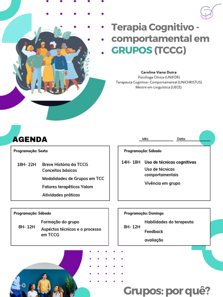 Terapia Cognitivo - Comportamental em GRUPOS (TCCG) | PDF | Terapia ...