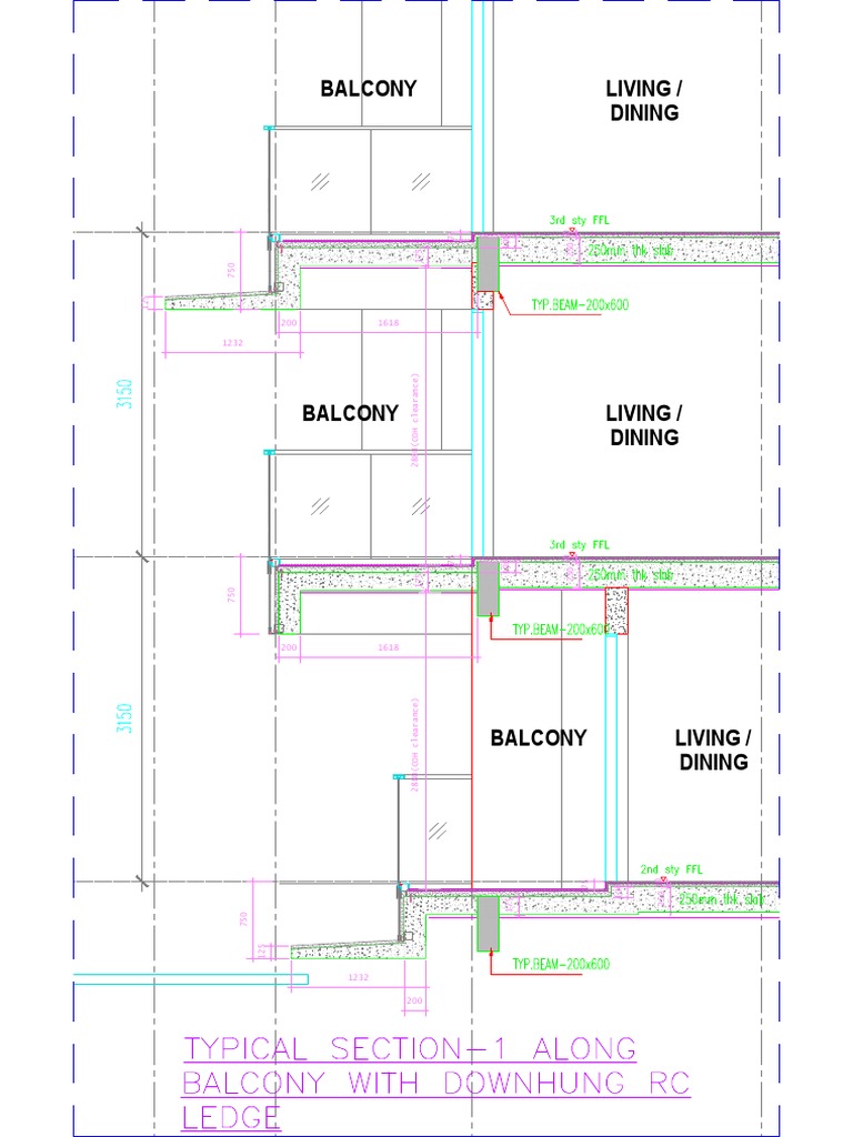 Section of Balcony Detail | PDF