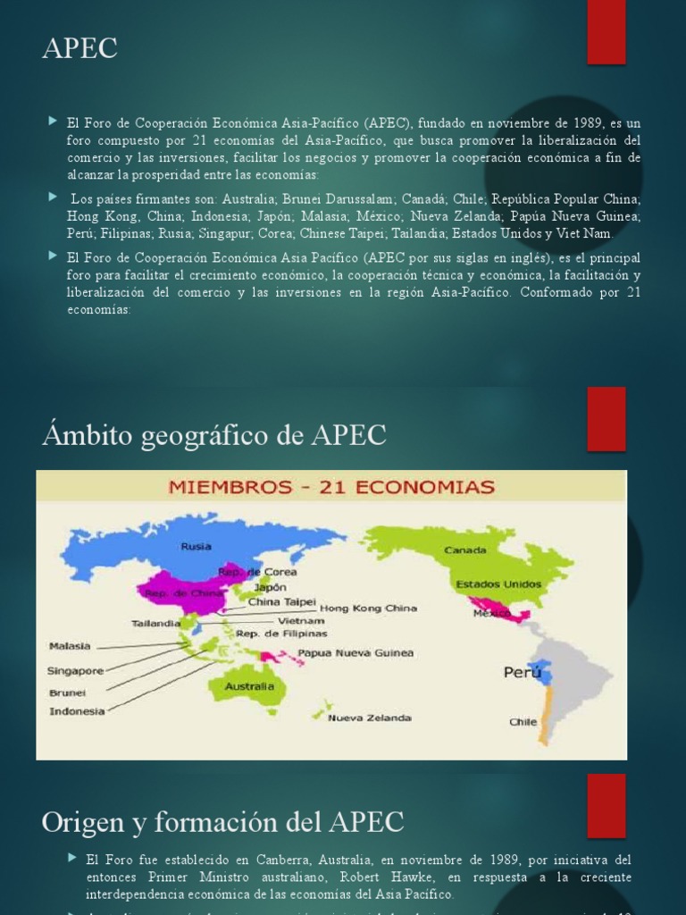 APEC: Cooperación Económica y Turismo | PDF | Cooperacion economica Asia Pacifico | Acuerdo de ...