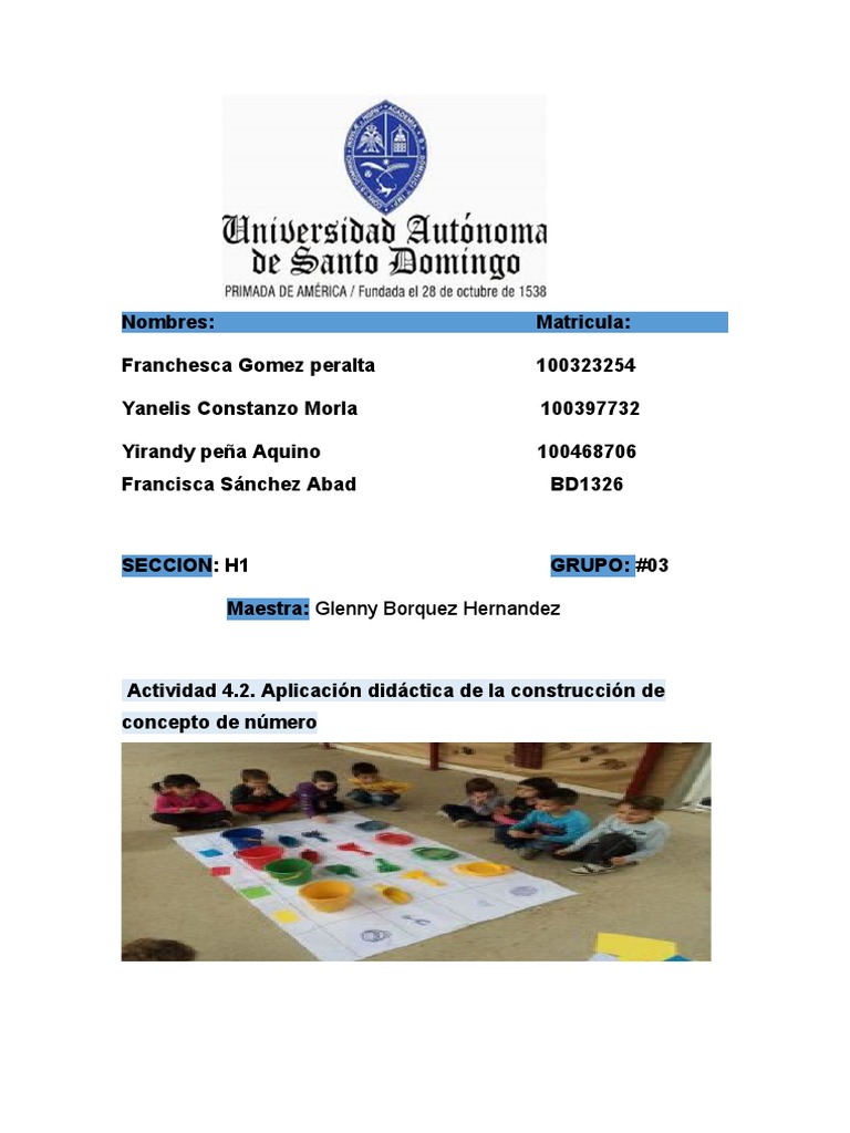 Actividades para construir números | PDF