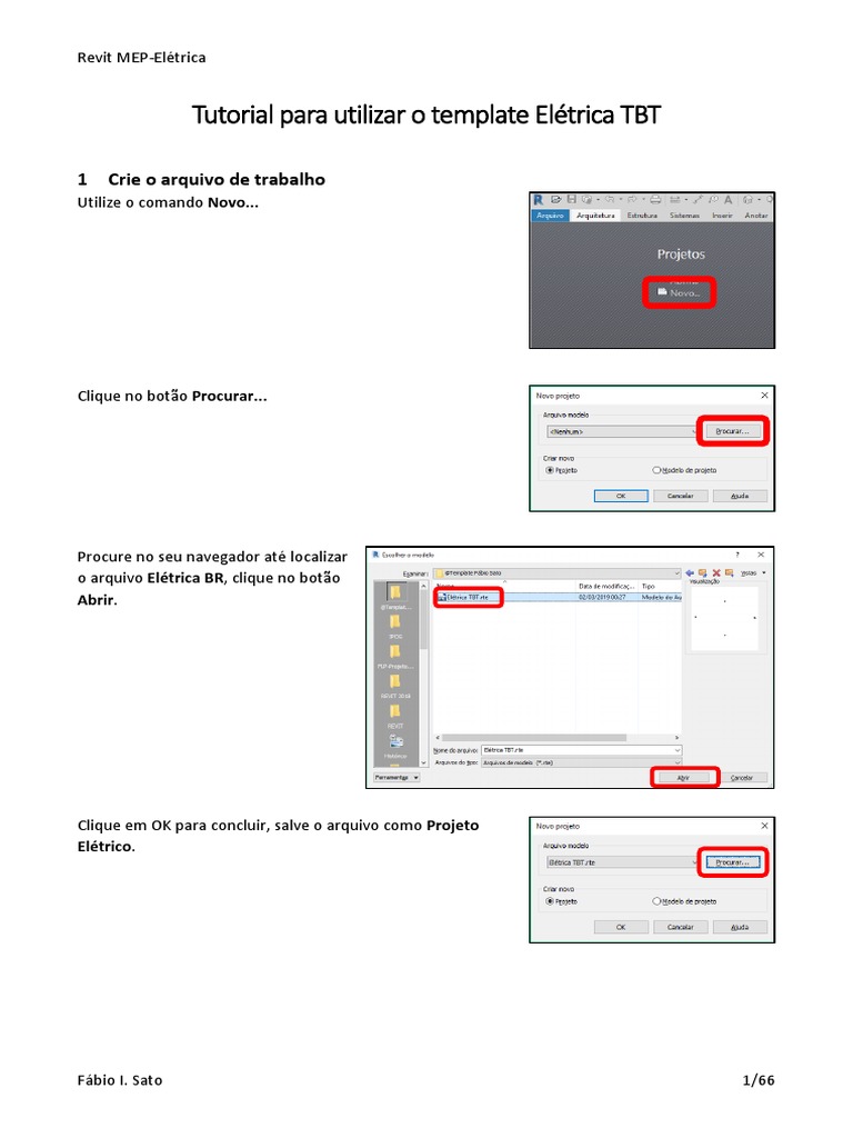 Revit MEP Eletrica Tutorial Template TBT | PDF | Janela (informática ...