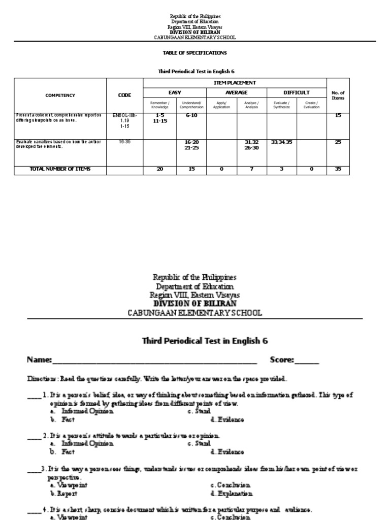 English 3RD | PDF