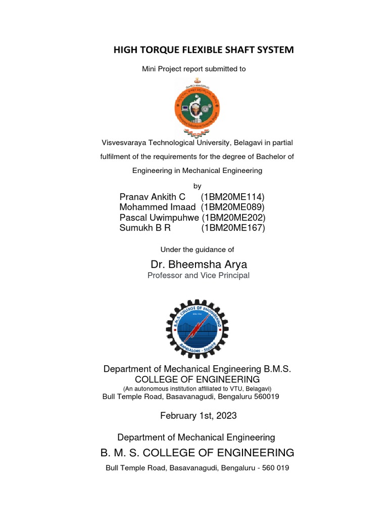 CIE 2 Mini Project | PDF