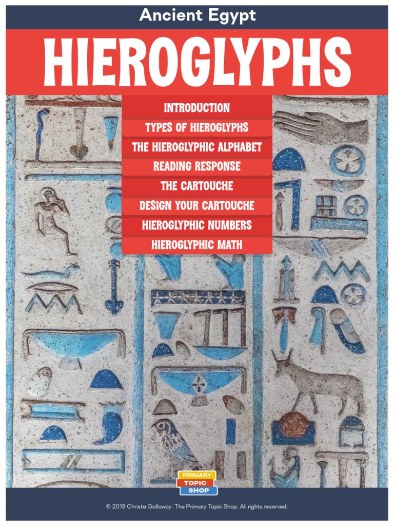 AncientEgyptHieroglyphs Worksheet | PDF | Egyptian Hieroglyphs ...