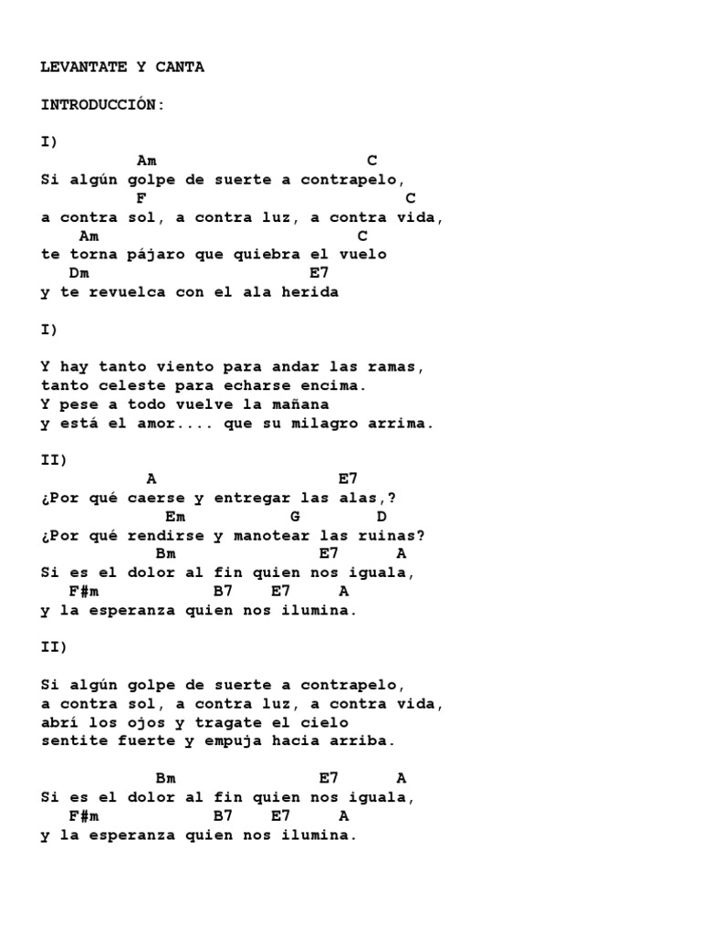 Levantate y Canta | PDF