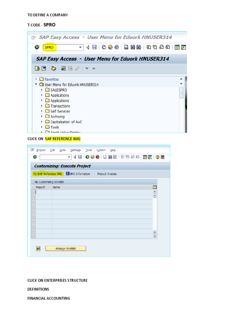How To Define Company Code In Sap