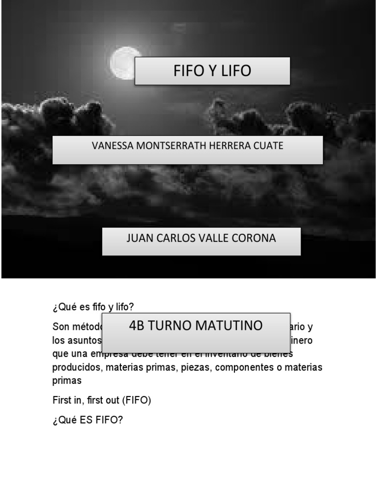 Comparativa entre los métodos FIFO y LIFO para valuar inventarios | PDF | Business | Economias