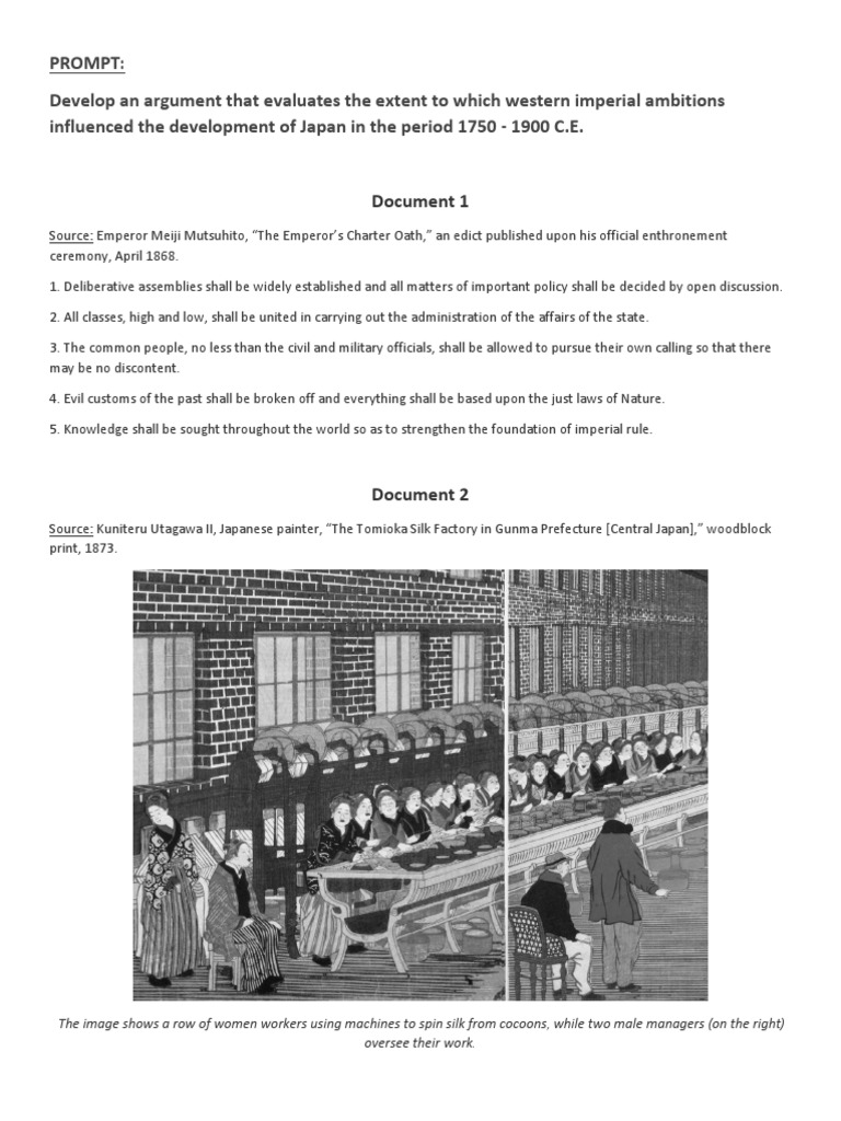 DBQ+-+Western+Indus +in+japan | PDF | Empire Of Japan | Japan