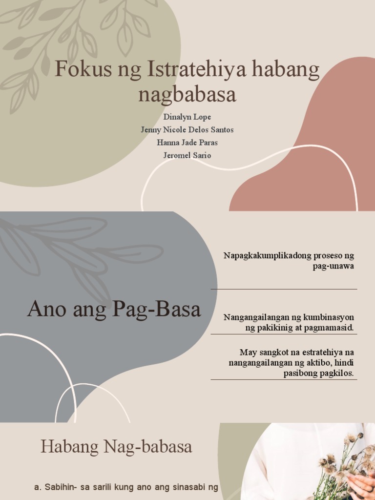 Fokus NG Istratehiya Habang Nagbabasa | PDF