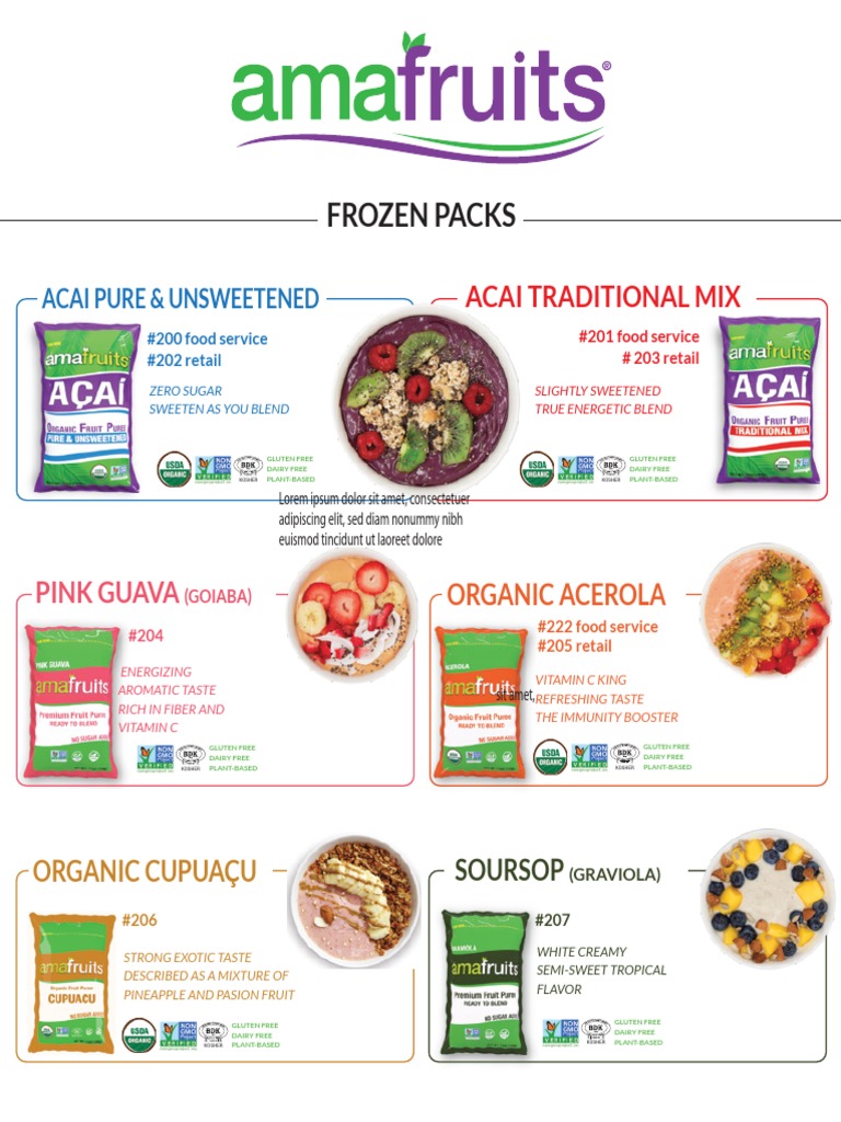 Amafruits Catalog | PDF | Food Industry | Foods
