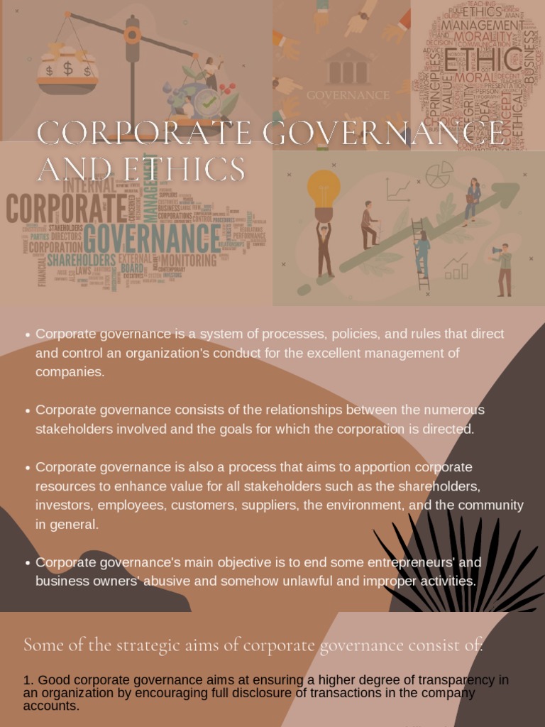 Corporate Governance and Ethical Practices | PDF | Corporate Governance ...