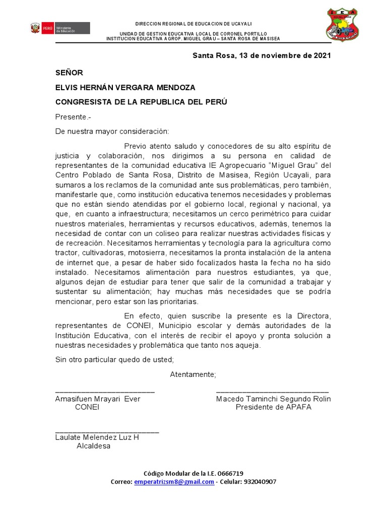 Carta para El Presidente | PDF