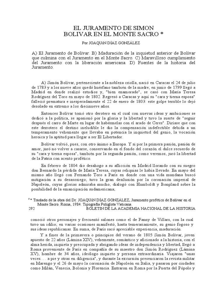 Juramento Monte Sacro | PDF | Roma