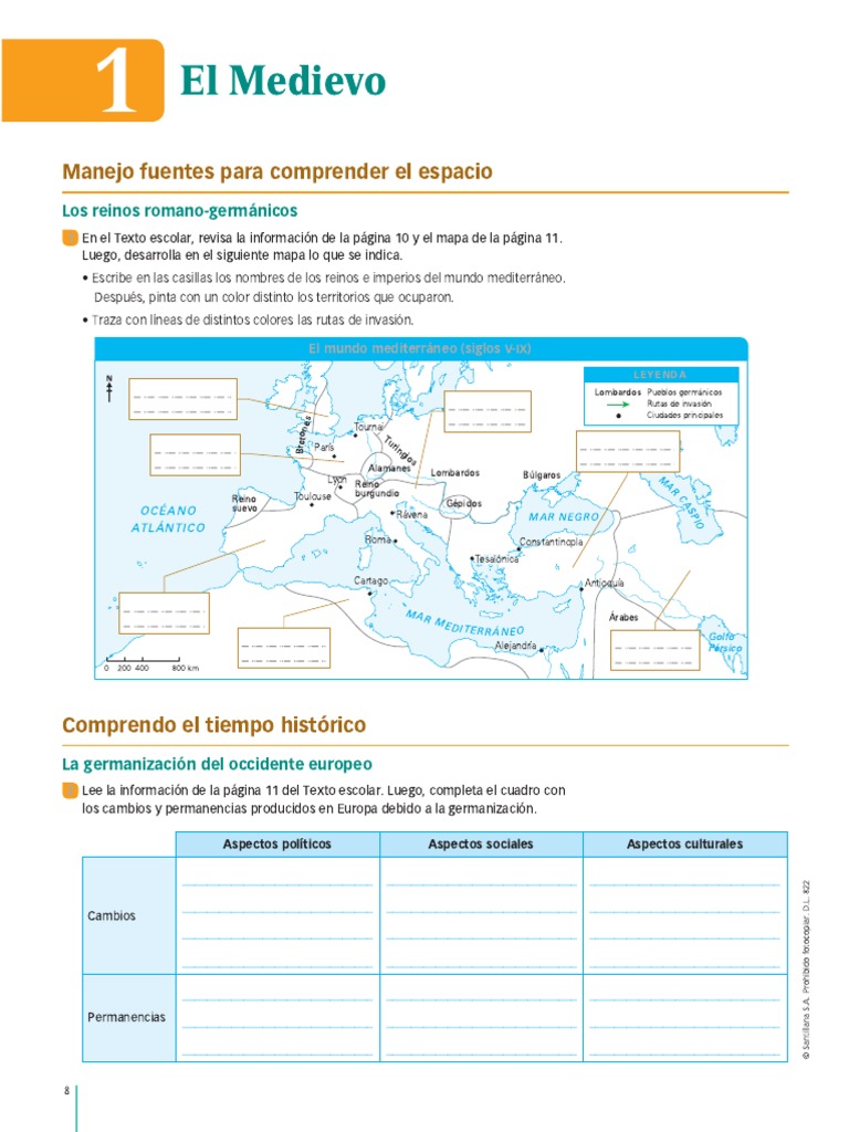 El Medievo: Manejo Fuentes para Comprender El Espacio | PDF
