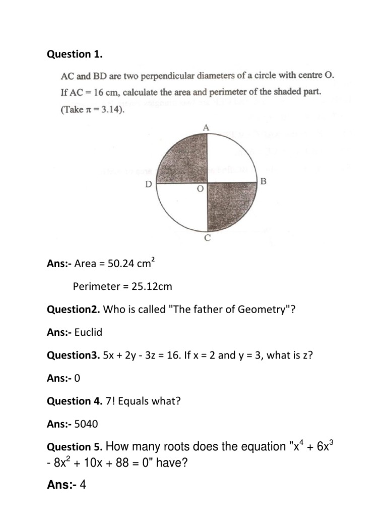 Math Problem Solutions and Concepts | PDF