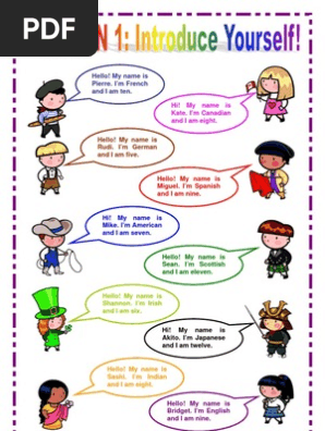 Introducing Yourself Kids