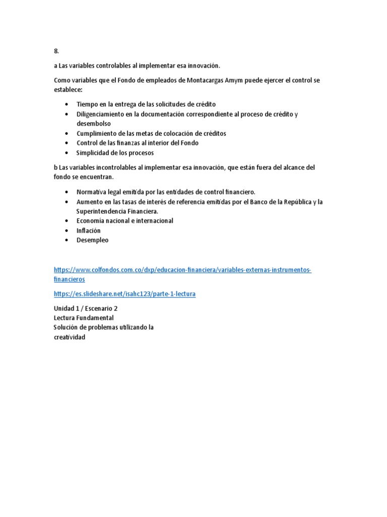 Variables Controlables y No Controlables | PDF | Informática