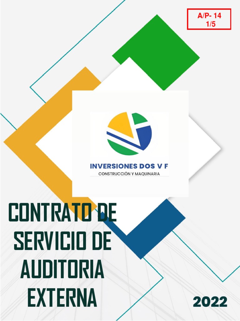 Ap-14-Contrato de Servicio de Auditoria Externa | PDF