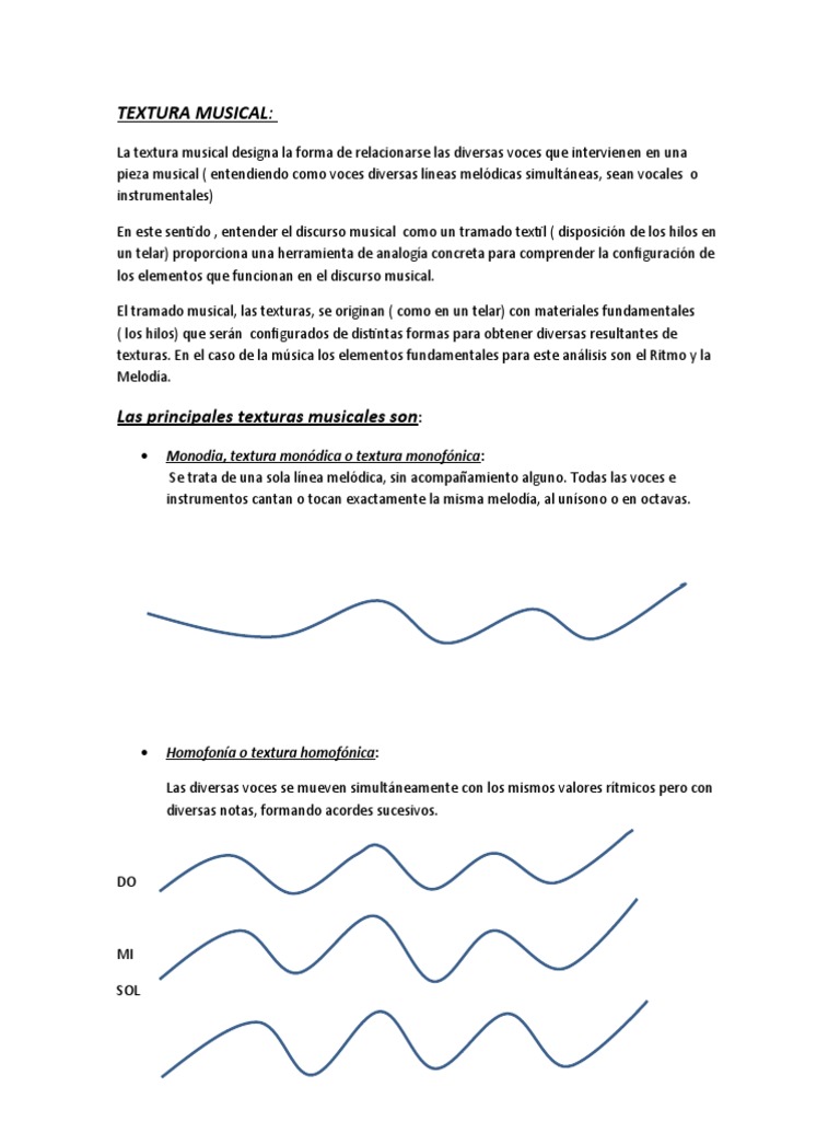 Textura Musical | PDF