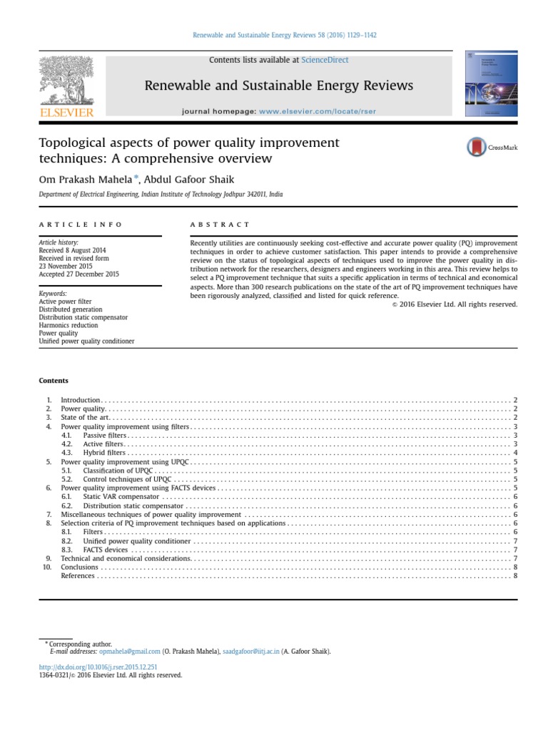 2015 - 05 - Topological Aspects of Power Quality Improvement | PDF ...