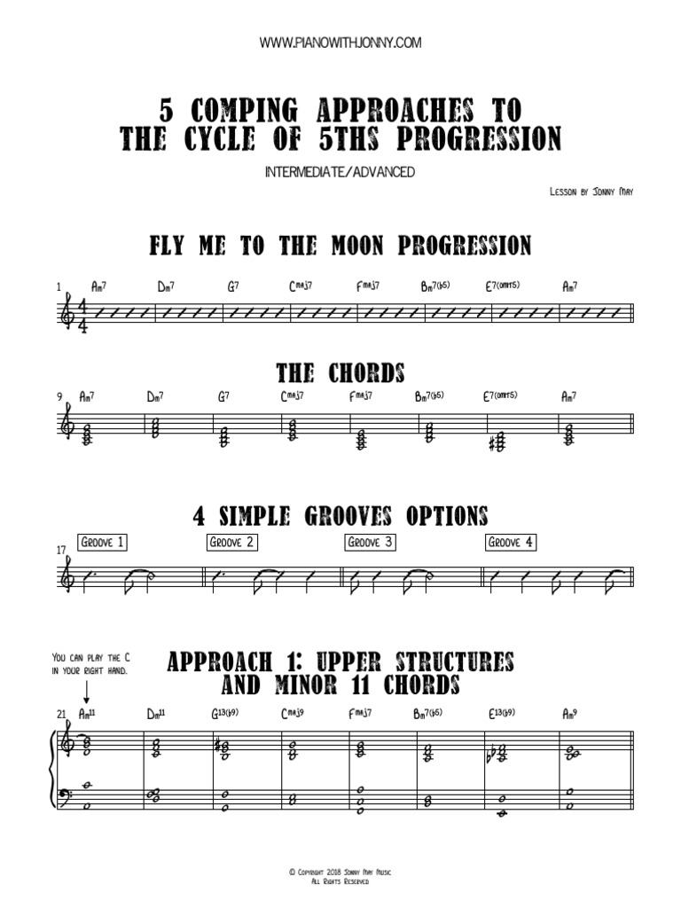 Lesson Sheet 5 Jazz Comping Approaches 2 | PDF