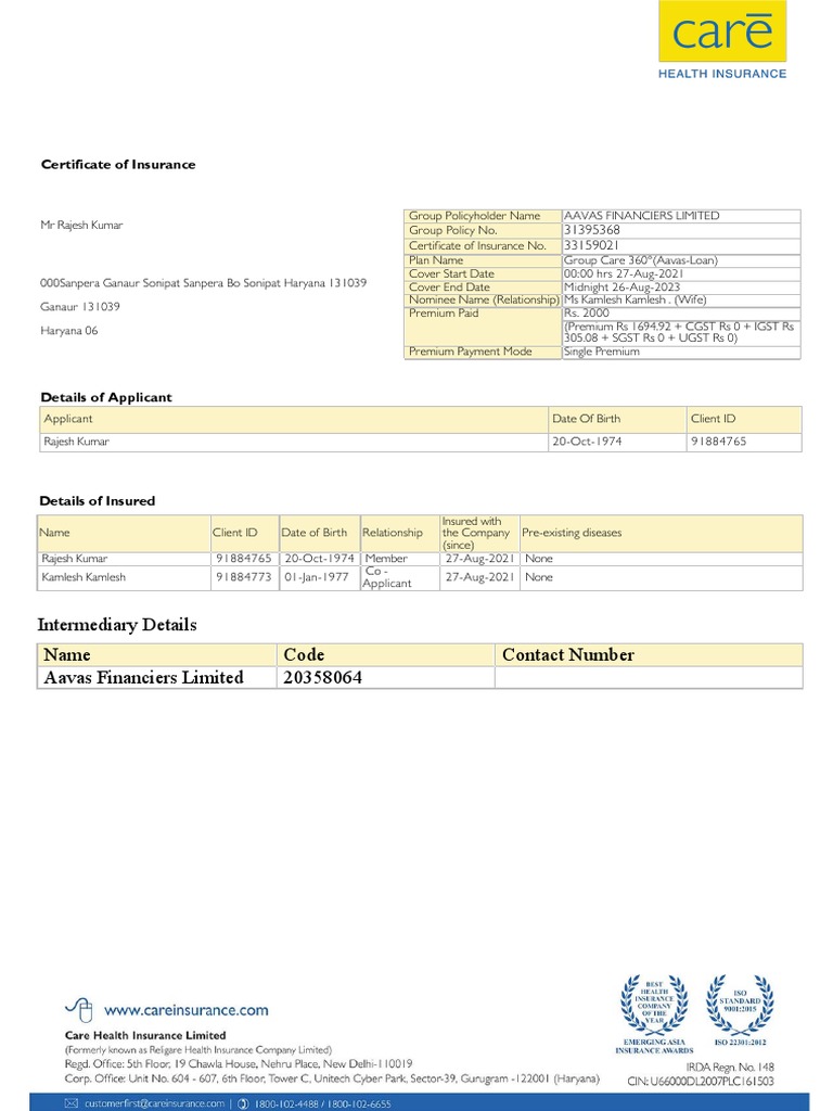 Health Insurance | PDF | Insurance