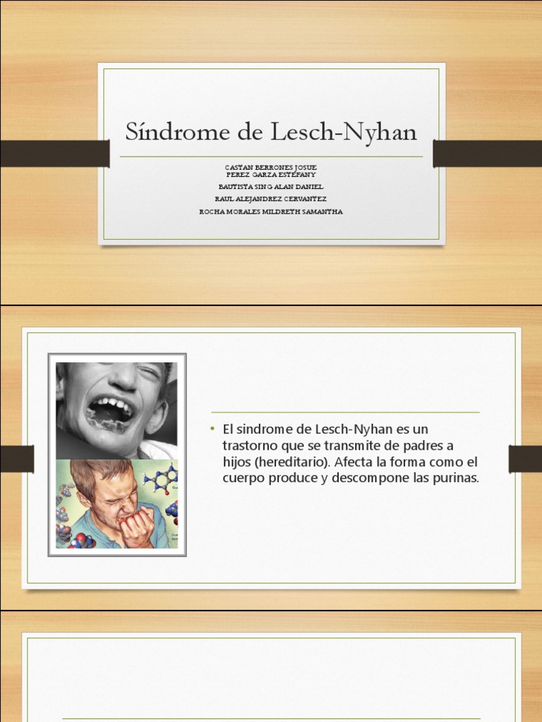 Síndrome Lesch Nyhan | PDF | Medicina CLINICA | Neurociencia
