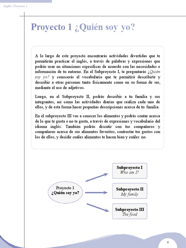 Proyecto 1: ¿Quién Soy Yo? | PDF