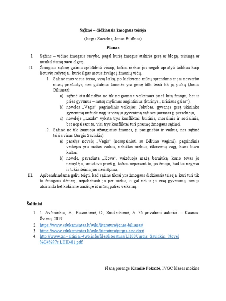 Kalbejimo Planas | PDF