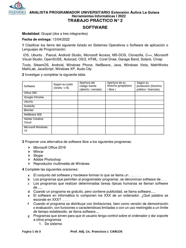 TP 2 | PDF | Programa de computadora | Programación