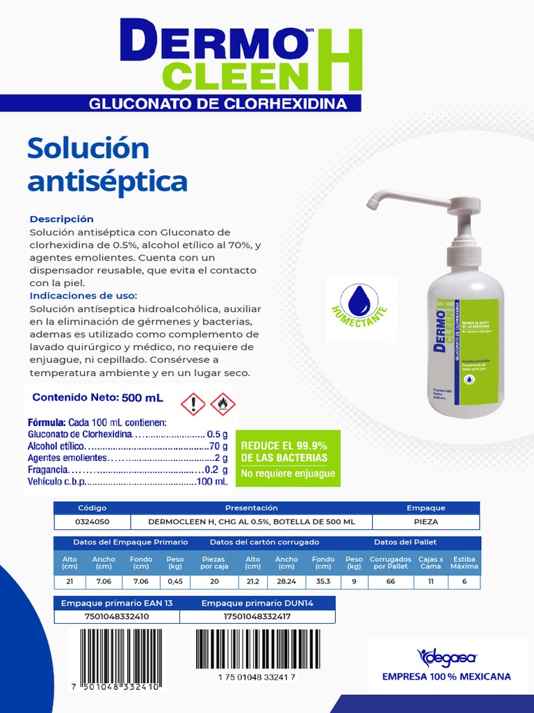 DermoCleen H: Uso y Beneficios | PDF