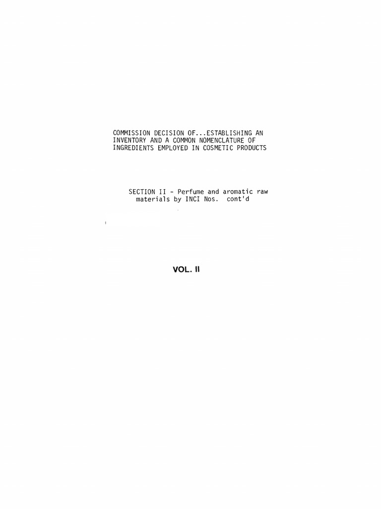 Perfume and Aromatic Raw Materials by INCI | PDF | Surfactant | Magnesium