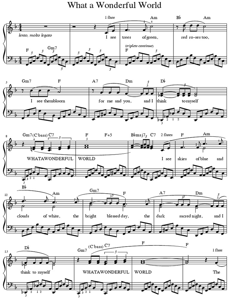 What A Wonderful World | PDF