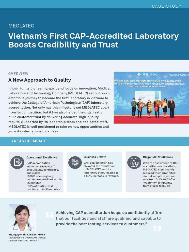 Vietnam's First CAP-Accredited Laboratory Boosts Credibility and Trust ...