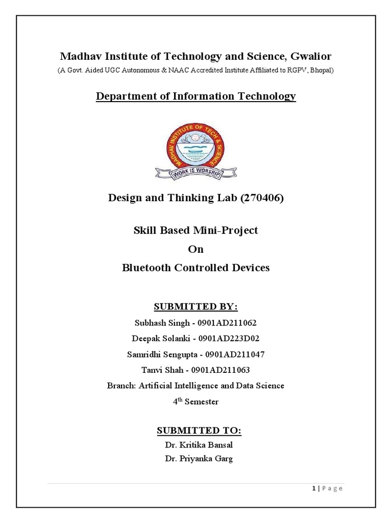 Dat Deepak Solanki And Team Pdf Arduino Automation 