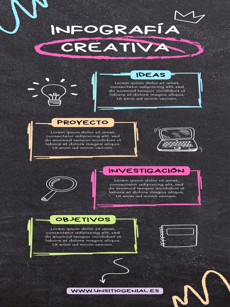 Infografia Creativa Proyecto Ilustrado Colorido | PDF