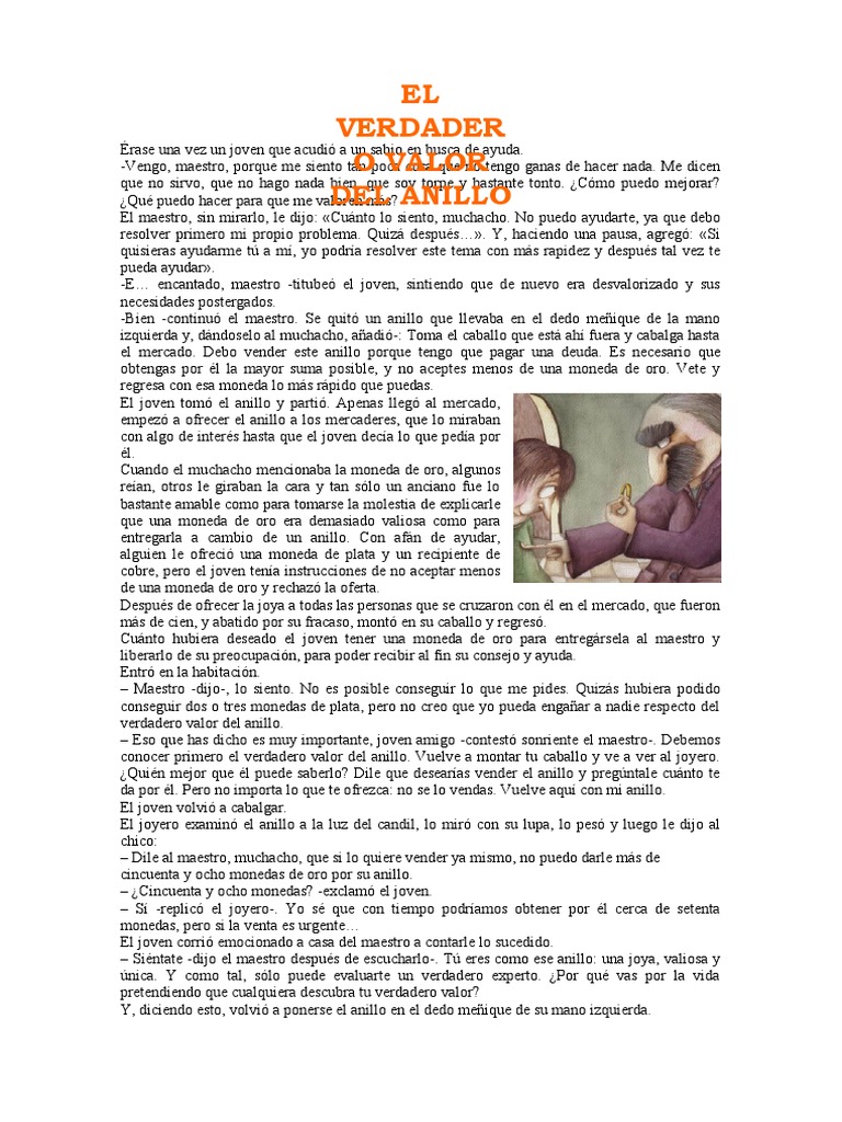 Cuento de La Joya Valiosa | PDF | Joyería