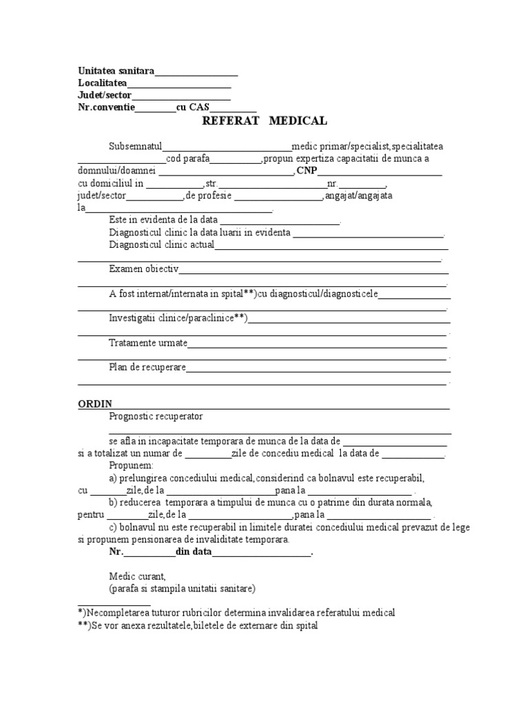 Referat Comisie | PDF