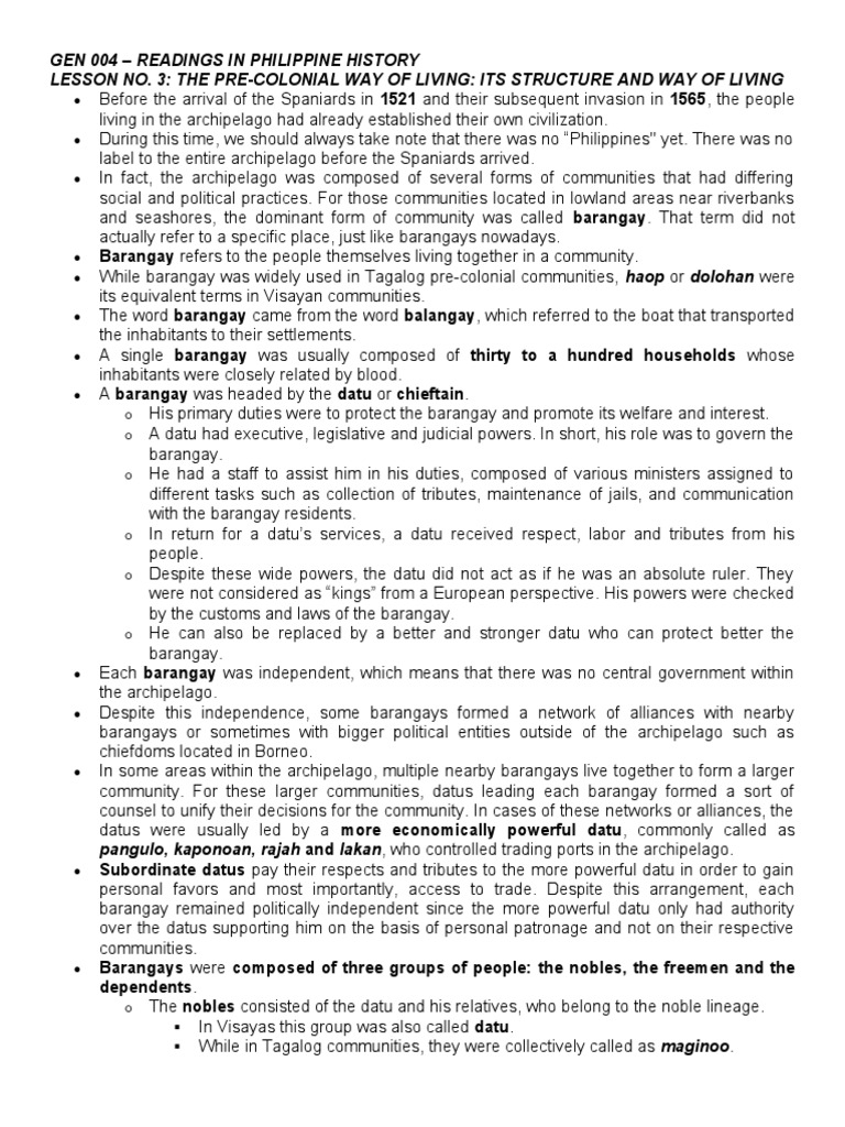 Gen 004 - Sas#3 | PDF | Philippines