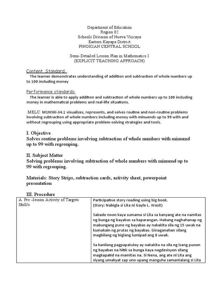 EXPLICIT LP in Math | PDF