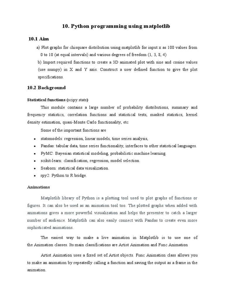 Experiment 10 | PDF | Statistics | Function (Mathematics)