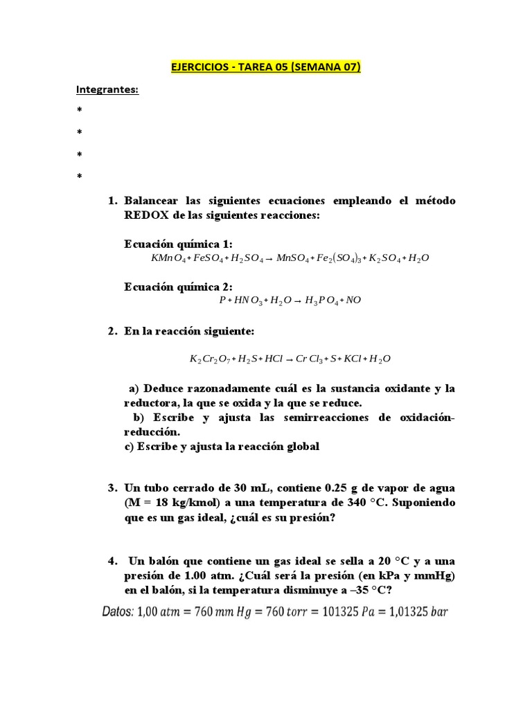 Ejercicios Semana 07 - Tarea-1 | PDF