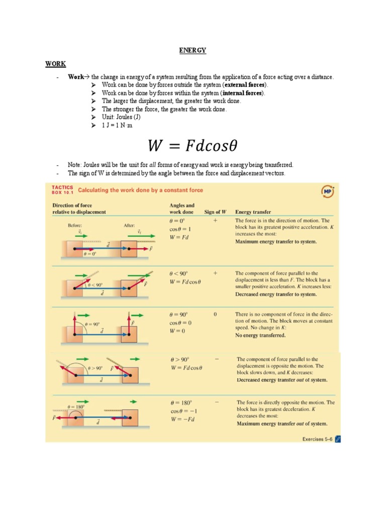 Work, Energy and Power | PDF | Potential Energy | Force