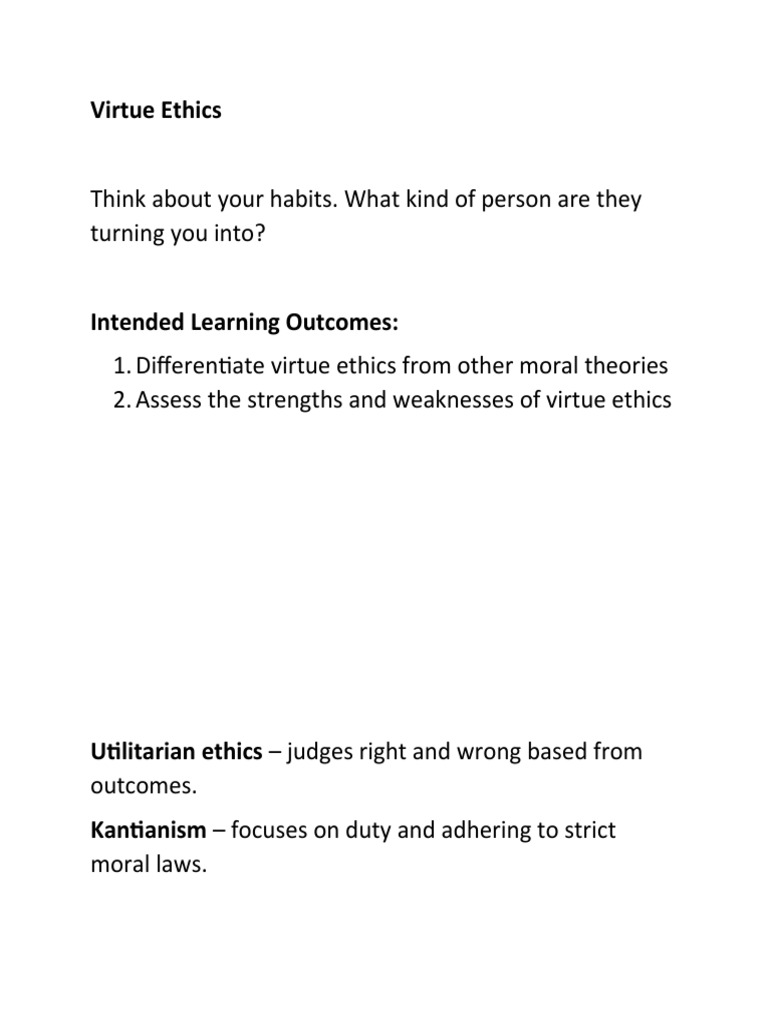 Virtue Ethics | Download Free PDF | Virtue Ethics | Virtue