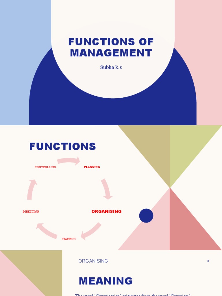 Functions of Management | PDF
