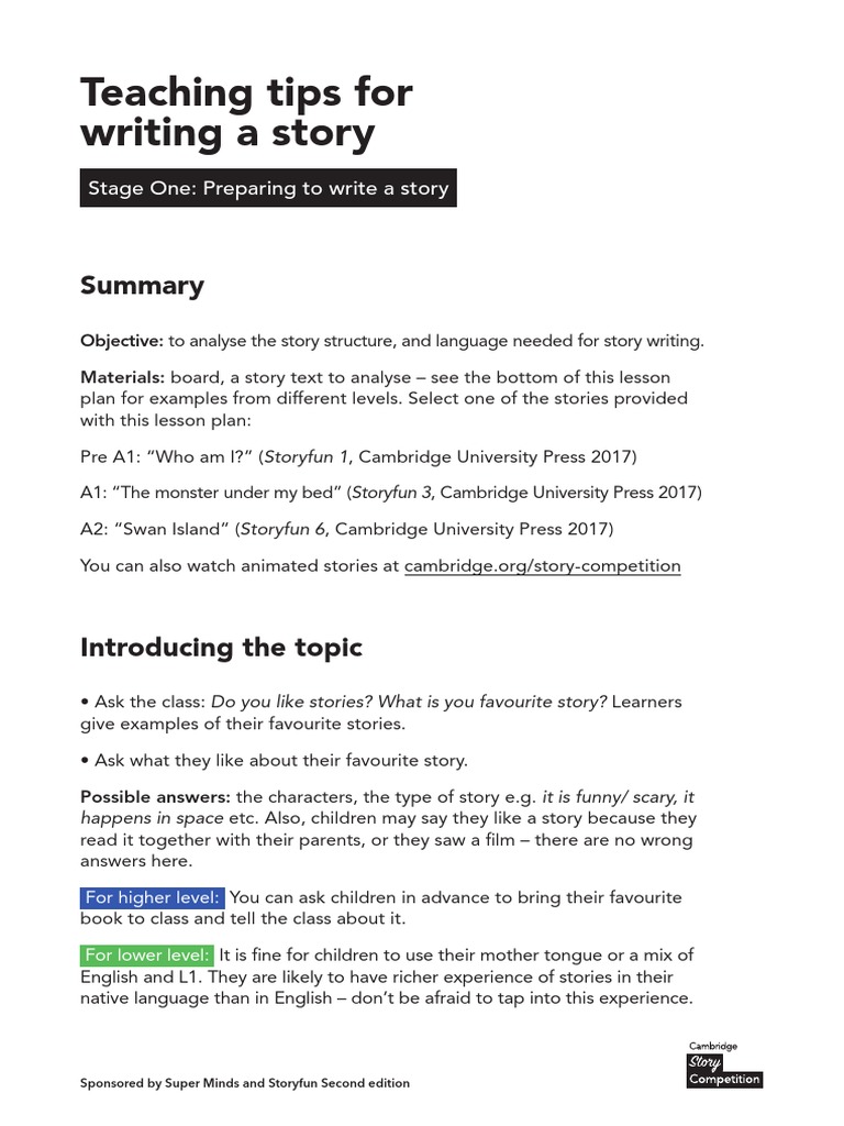 Story Writing Tips for Competitions | PDF | Learning | Creativity
