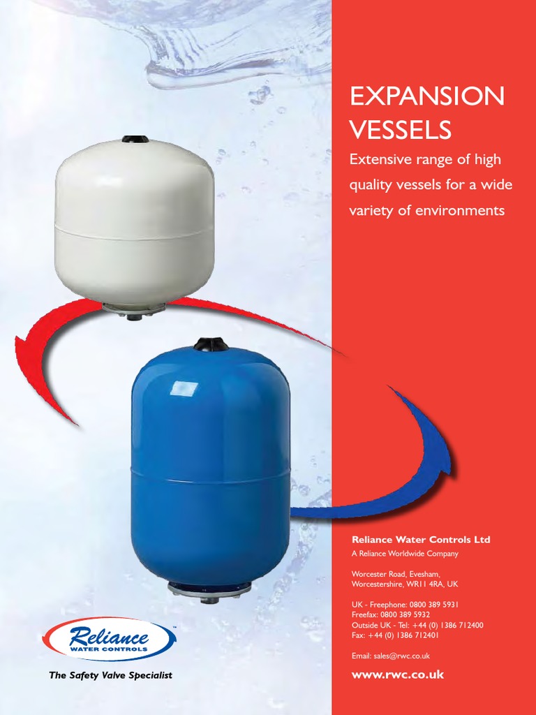 Reliance Expansion Vessels | PDF | Technology & Engineering