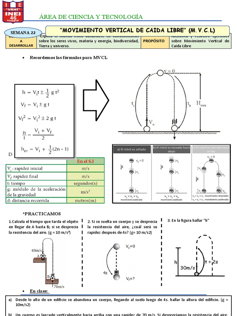 FICHA MVCL Ejercicios 5TO | PDF