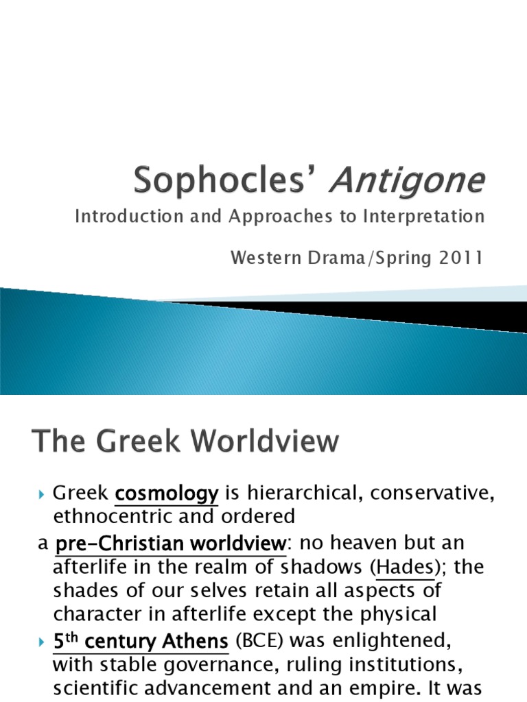 Sophocles Antigone | PDF | Oedipus | Tragedy