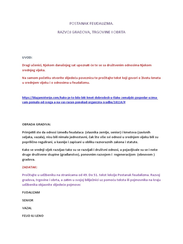 Postanak Feudalizma | PDF